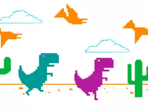 Dino spiel - Google Chrome dinosaur Spiel, T-rex
