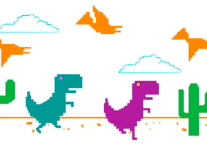 Dino spiel - Google Chrome dinosaur Spiel, T-rex